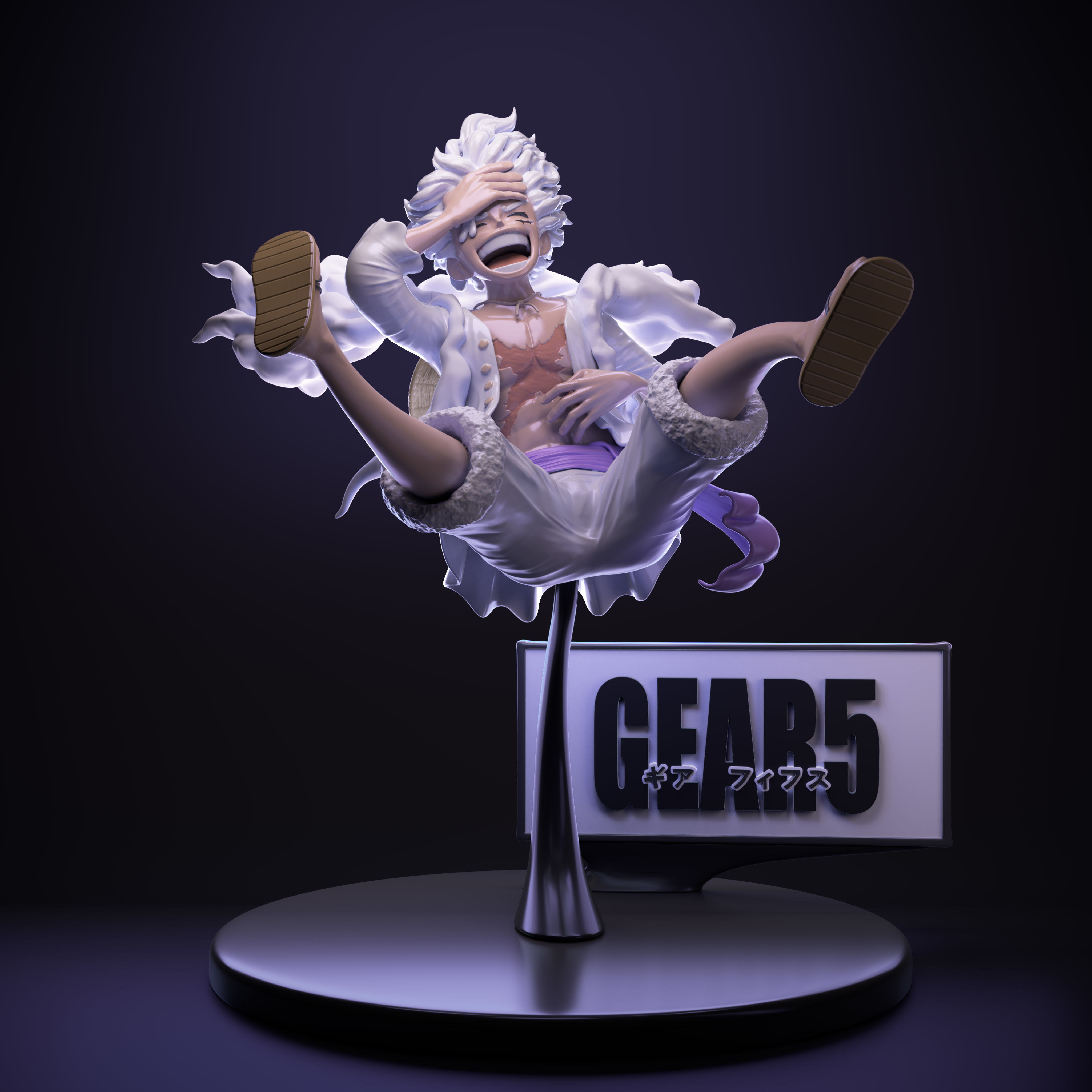 Luffy - Gear 5 - Nika - Monkey D Rufy - One Piece - V3 3D model 3D ...