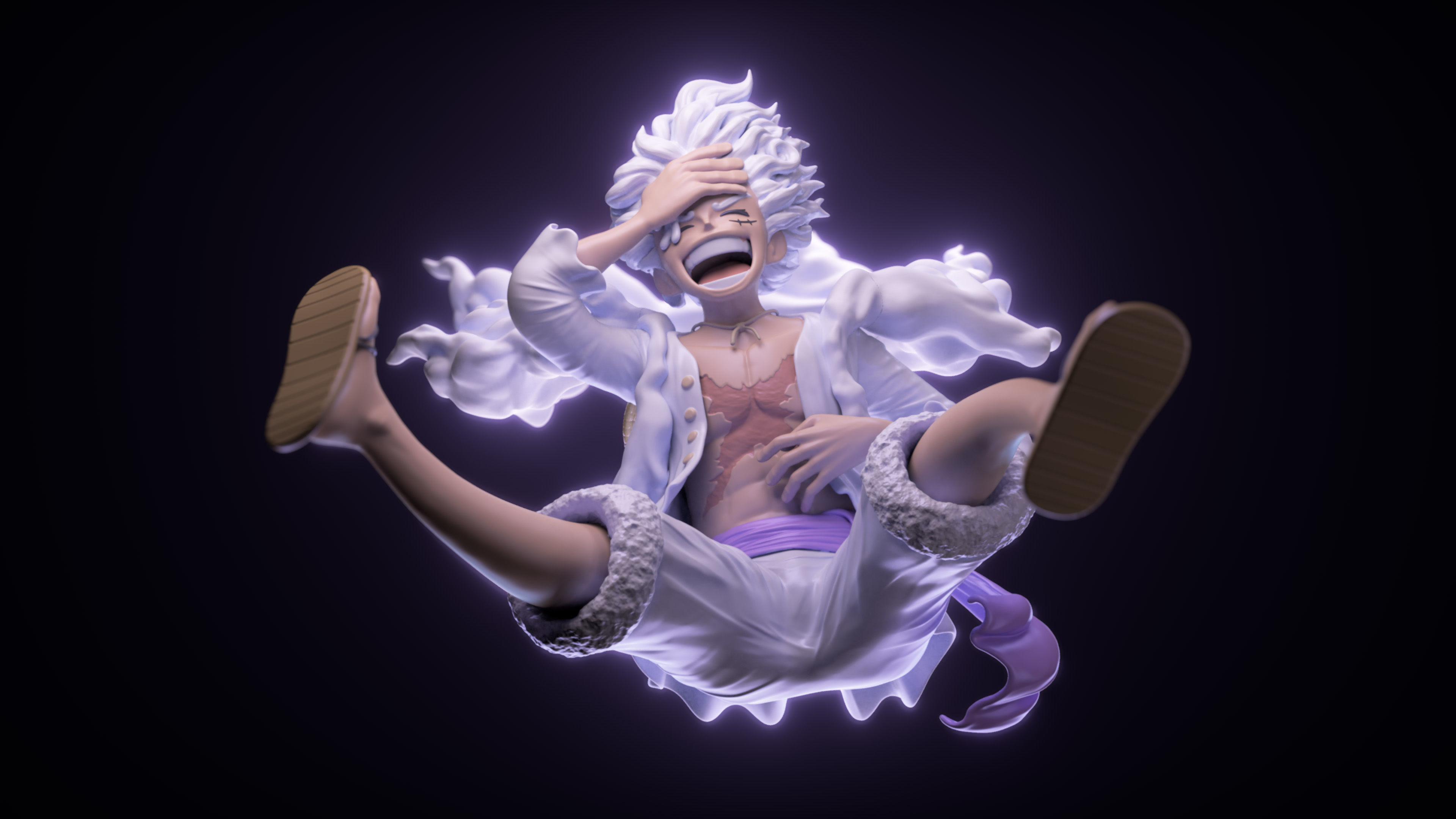 Luffy - Gear 5 - Nika - Monkey D Rufy - One Piece - V3 3D model 3D printable | CGTrader