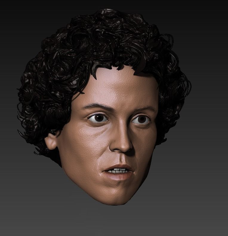 Sigourney Weaver- Ellen Ripley headsculpt 3D model 3D printable | CGTrader