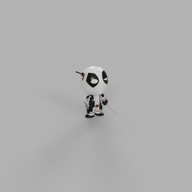 Marvel Comics Mini Deadpool X Force Uniform Wade Wilson 3D model | CGTrader