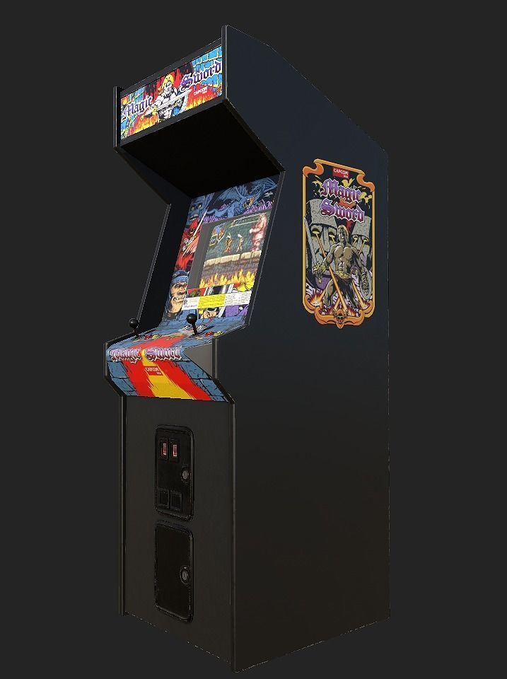 3D model Magic Sword Arcade Machine Capcom 1990 VR / AR / low-poly ...
