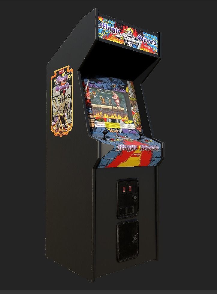 3D model Magic Sword Arcade Machine Capcom 1990 VR / AR / low-poly ...