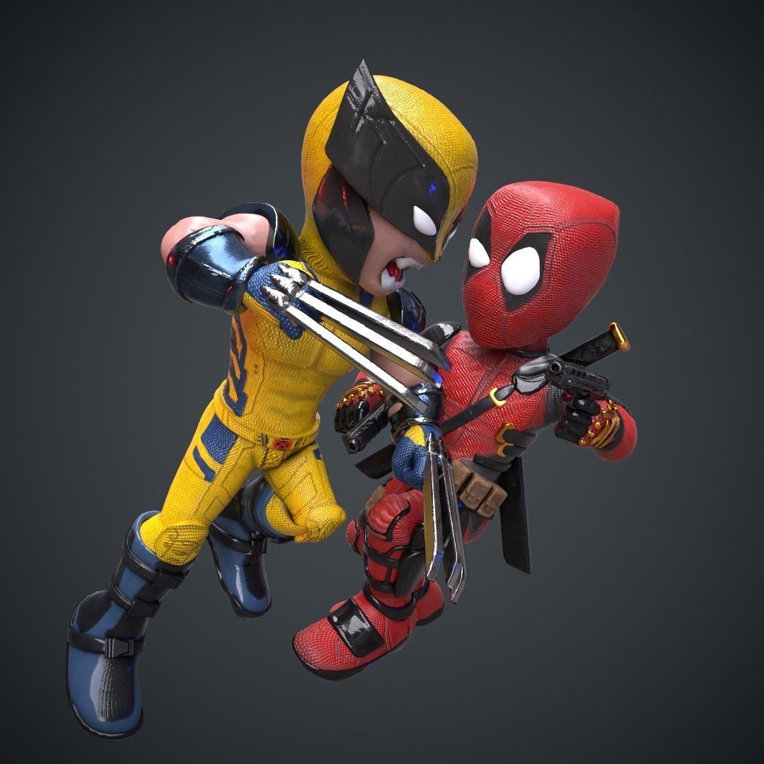 Deadpool and Wolverine STL 3D model 3D printable | CGTrader
