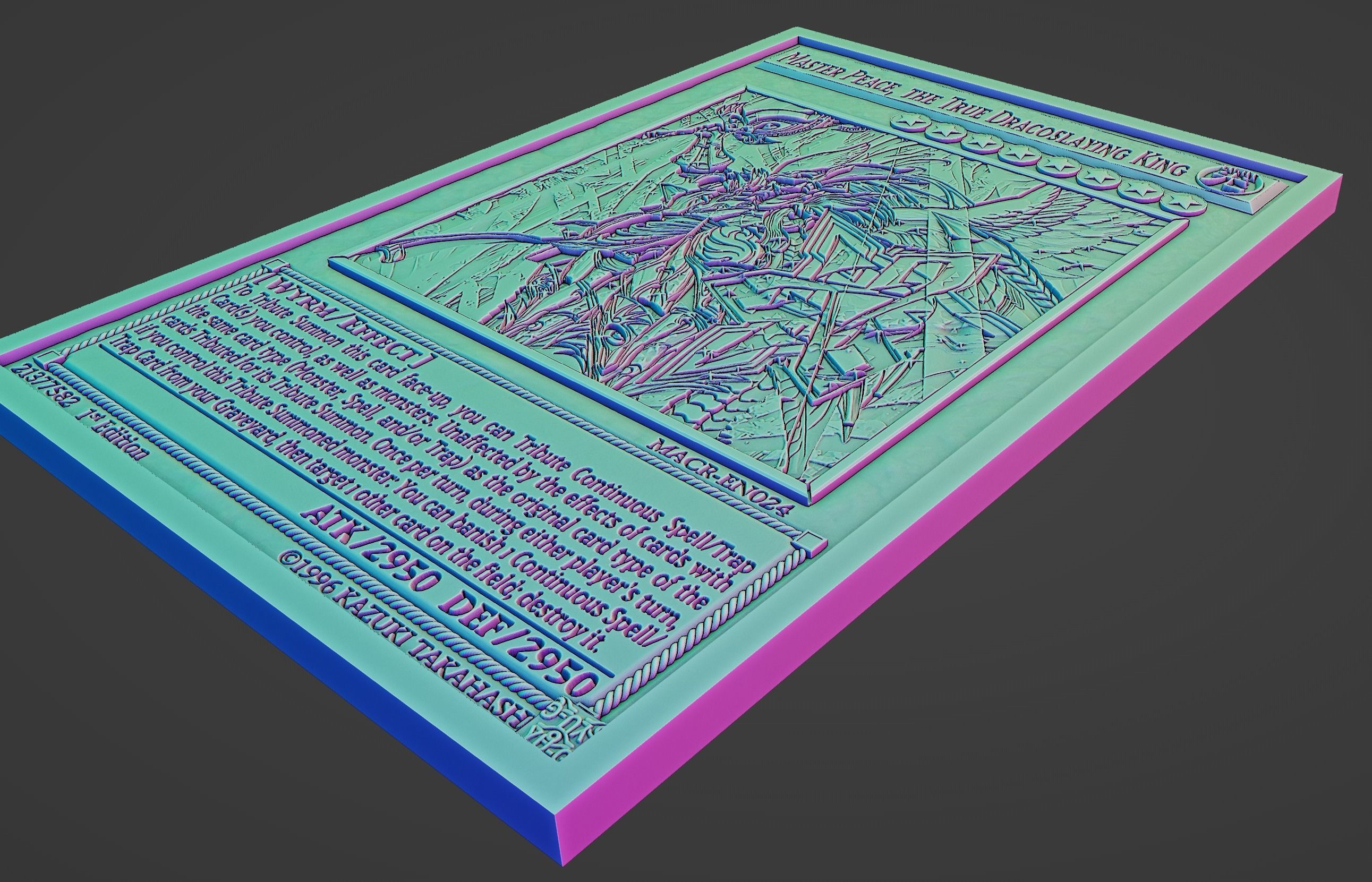MASTER PEACE THE TRUE DRACOSLAYING KING - YU-GI-OH free 3D model 3D printable | CGTrader
