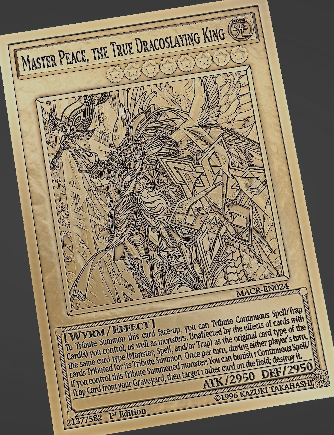 MASTER PEACE THE TRUE DRACOSLAYING KING - YU-GI-OH free 3D model 3D printable | CGTrader