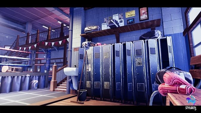 3D model Stylized Boxing Club VR / AR / low-poly | CGTrader