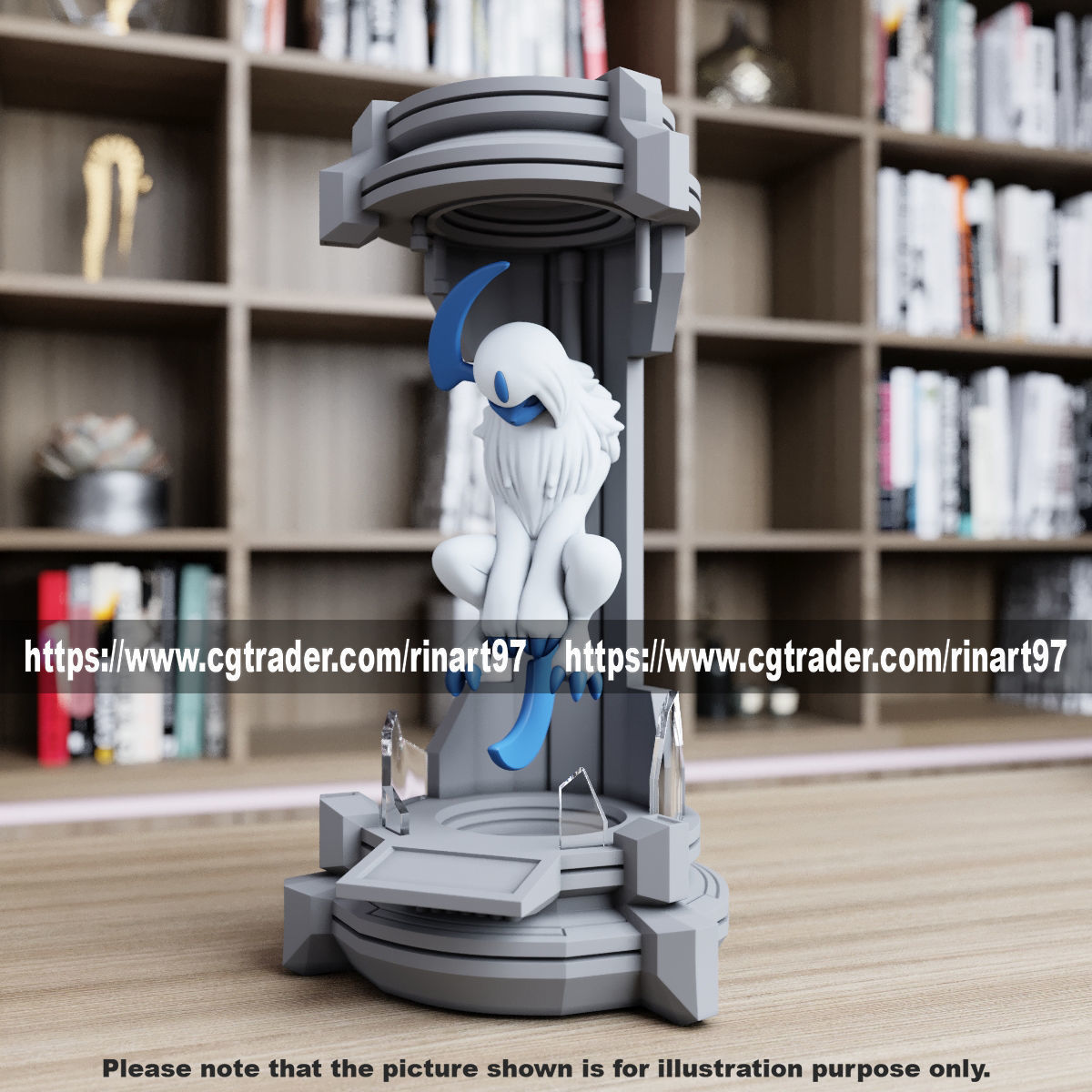 Absol in the lab from pokemon 3D model 3D printable | CGTrader