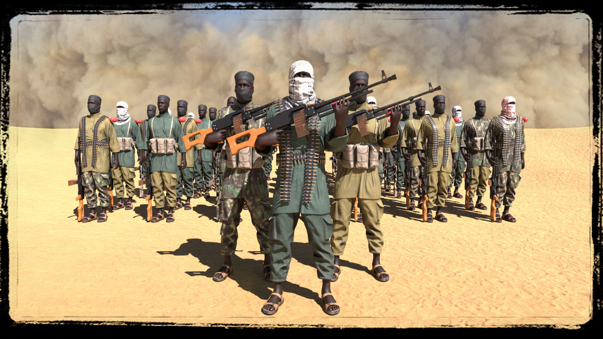 3D model Terrorist Somali-Al-Shabbab VR / AR / low-poly | CGTrader