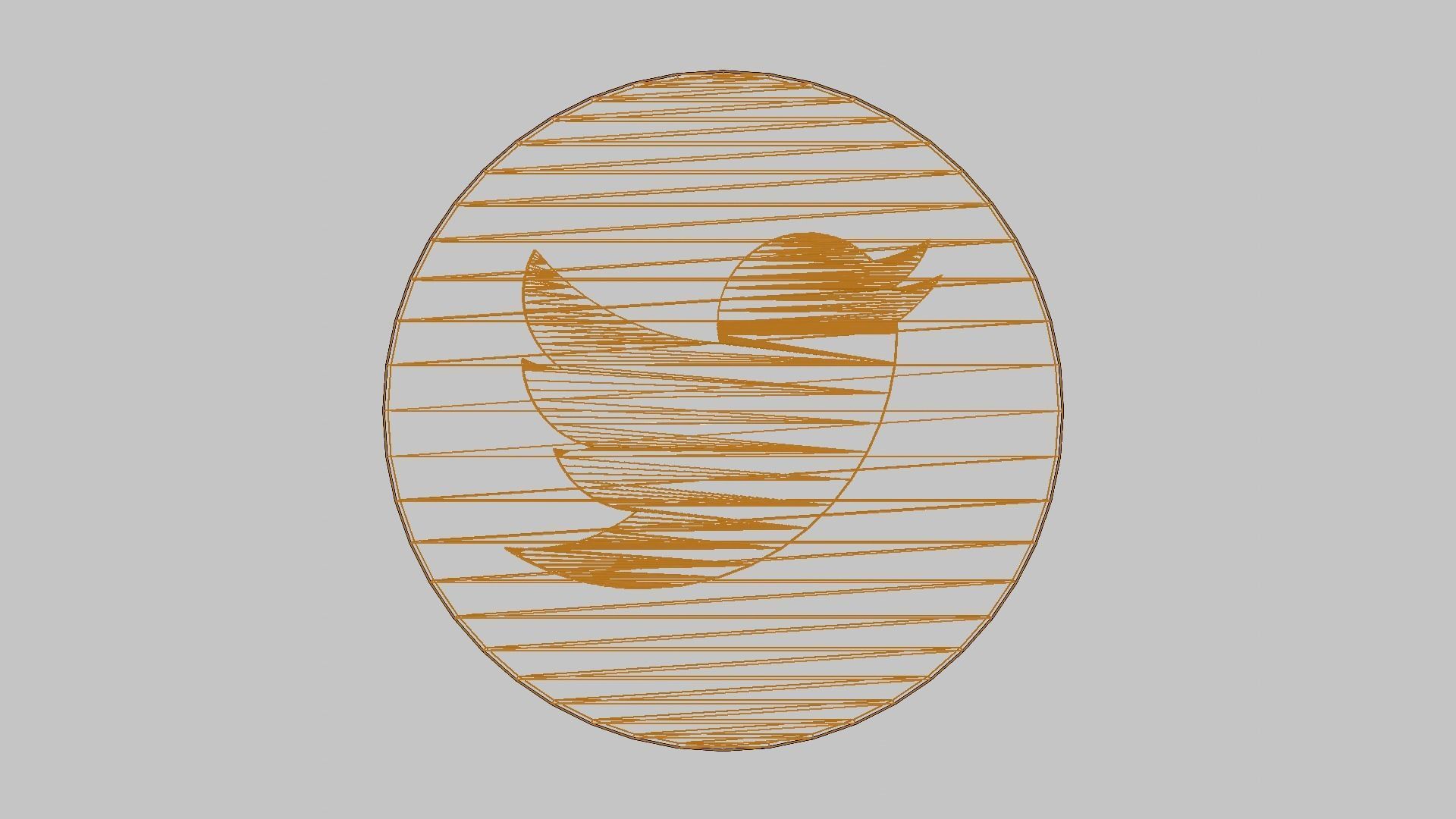3d Twitter logo free 3D model | CGTrader