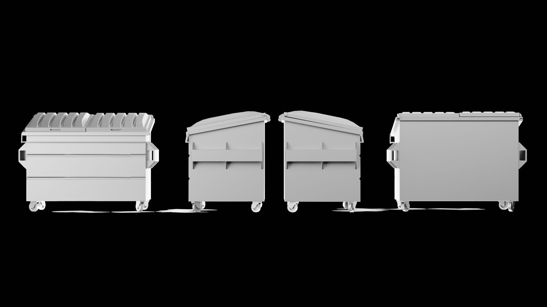 Dumpsters free VR / AR / low-poly 3D model | CGTrader