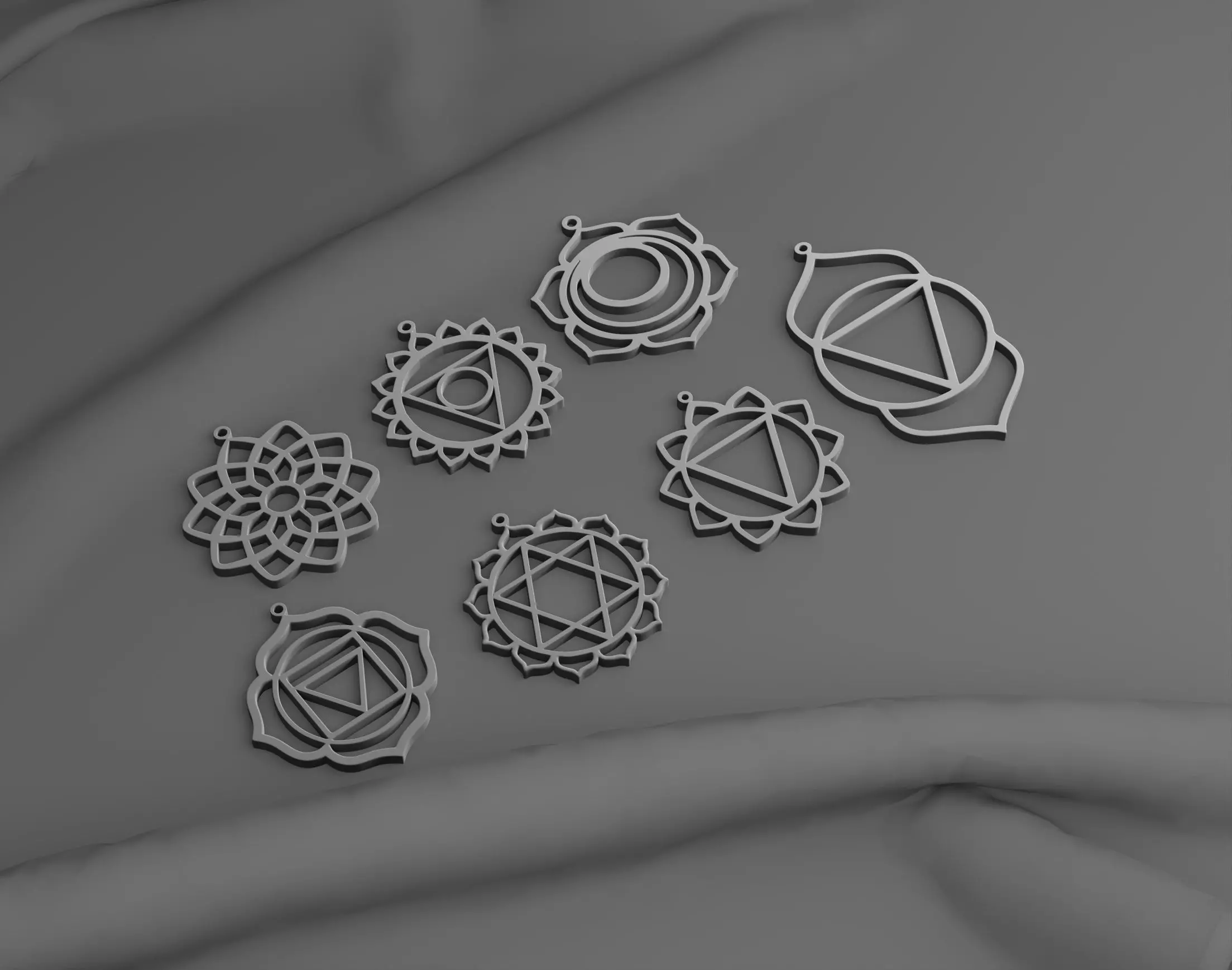 7 Chakras of our body 3D model 3D printable | CGTrader