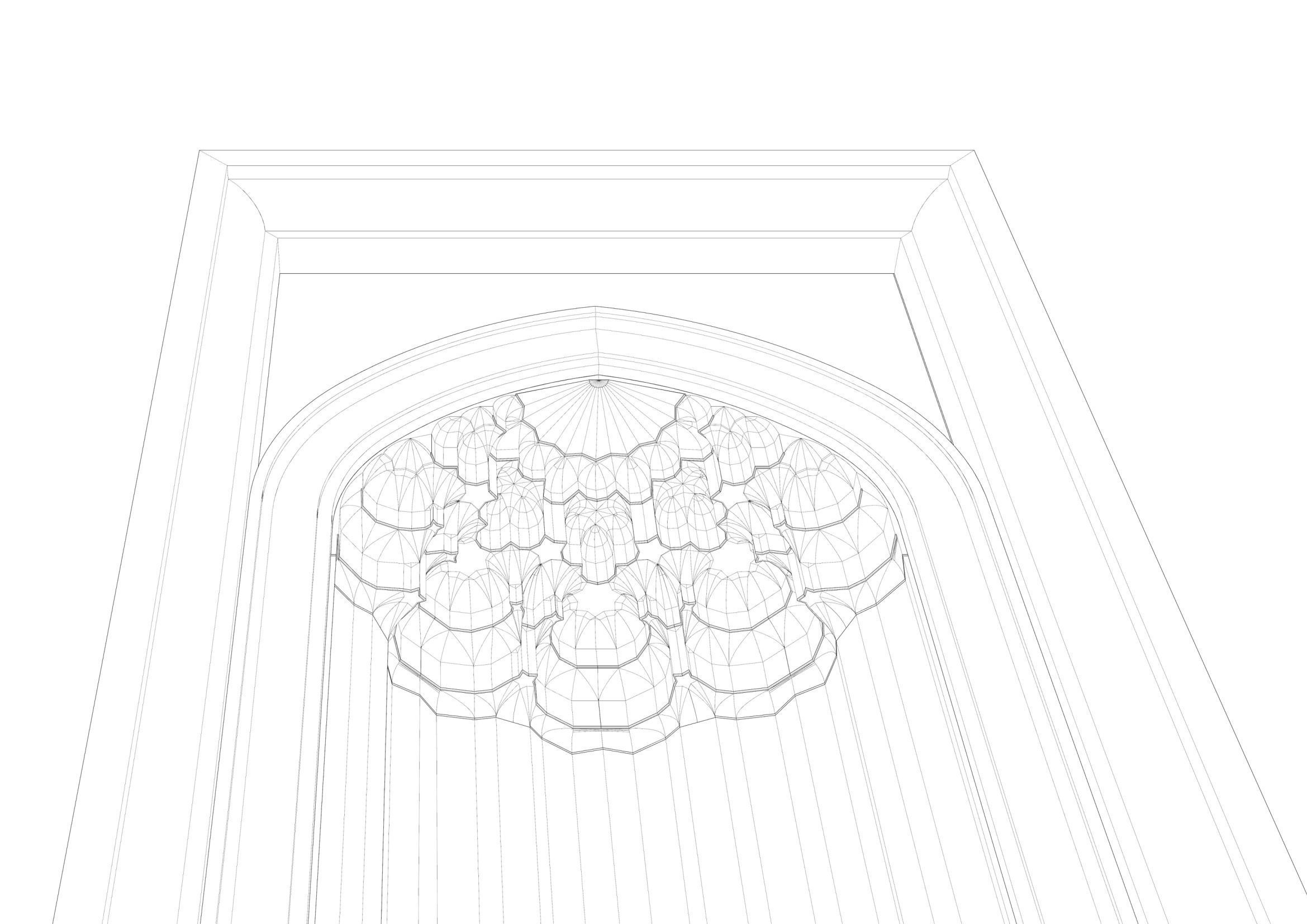 Muqarnas Model in Mihrab Mosque 3D model | CGTrader