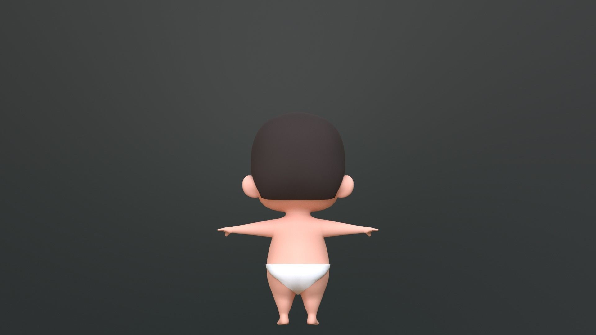 3D model Cartoon Baby Character VR / AR / low-poly | CGTrader