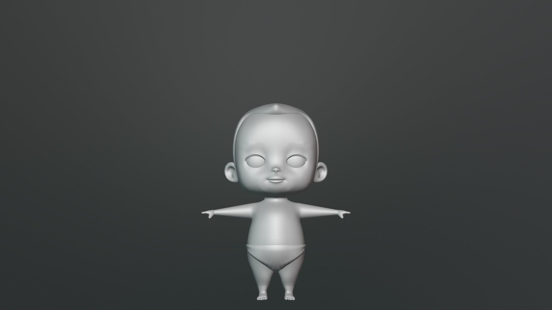 3D model Cartoon Baby Character VR / AR / low-poly | CGTrader