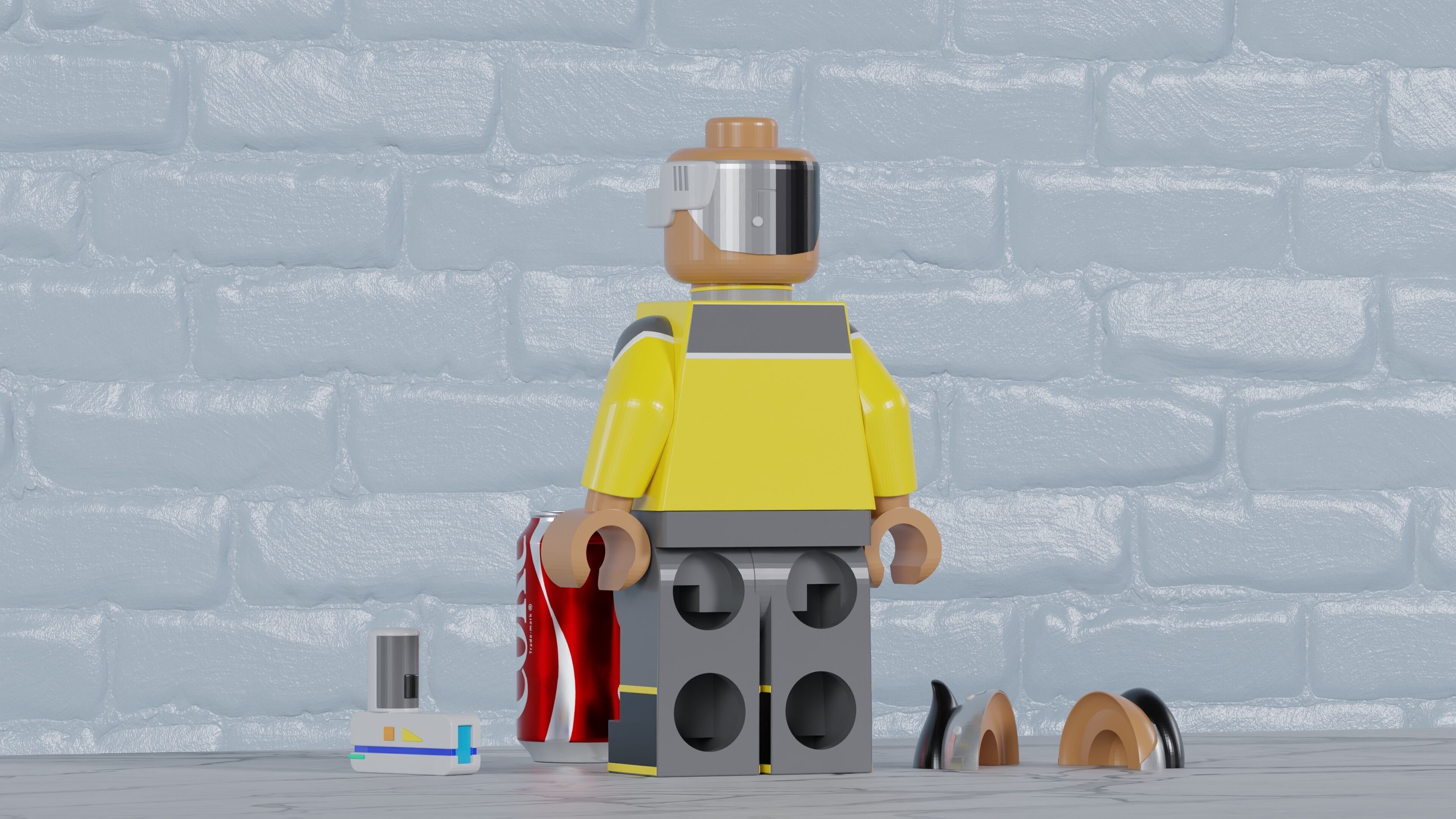 Samanthan Rutherford Lego Maxifig - Fully Articulated 3D model 3D ...