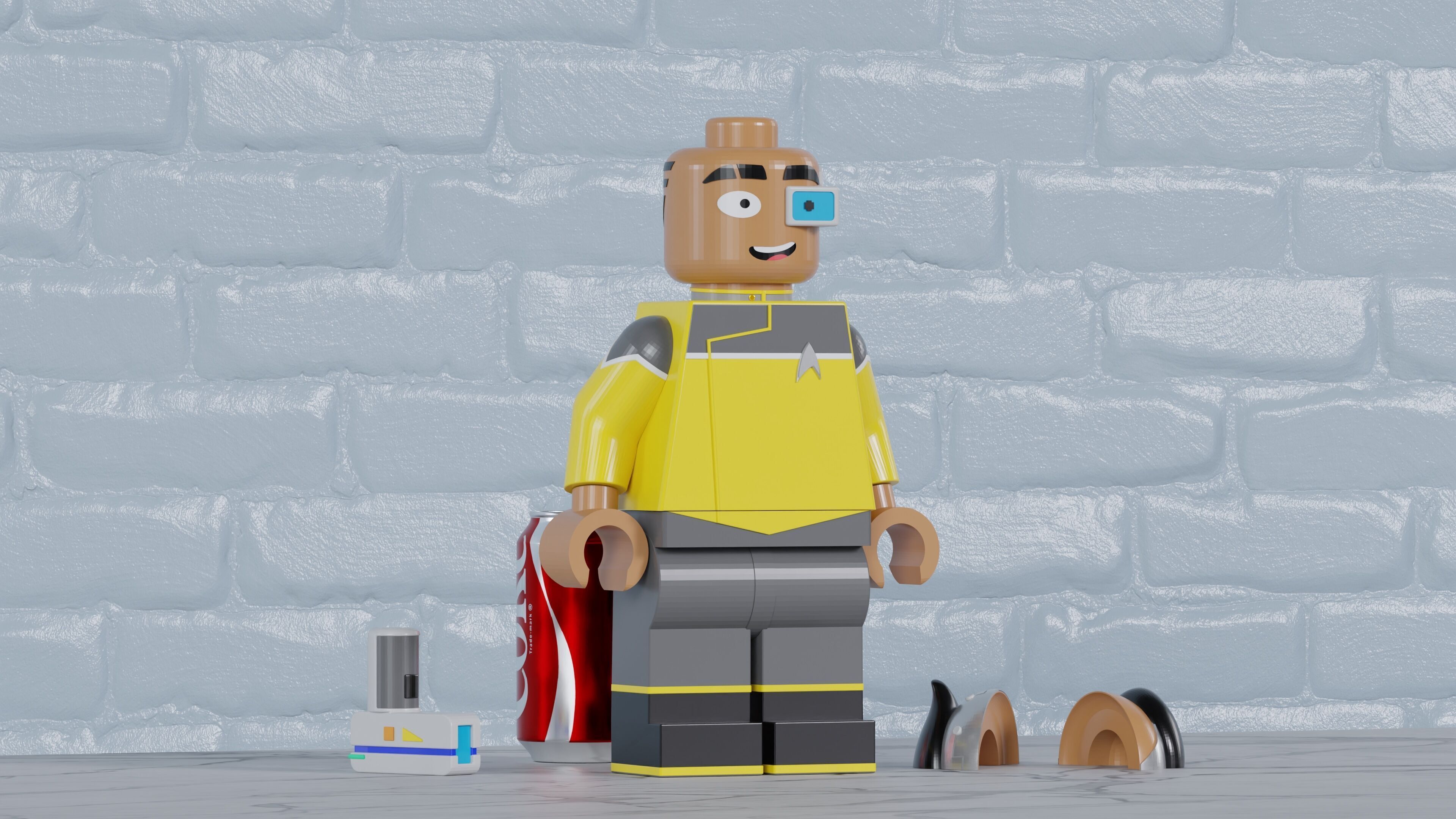 Samanthan Rutherford Lego Maxifig - Fully Articulated 3D model 3D ...