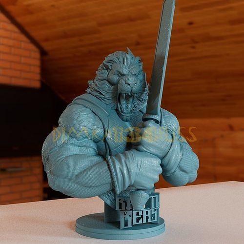BATTLE BEAST bust 3D model 3D printable | CGTrader
