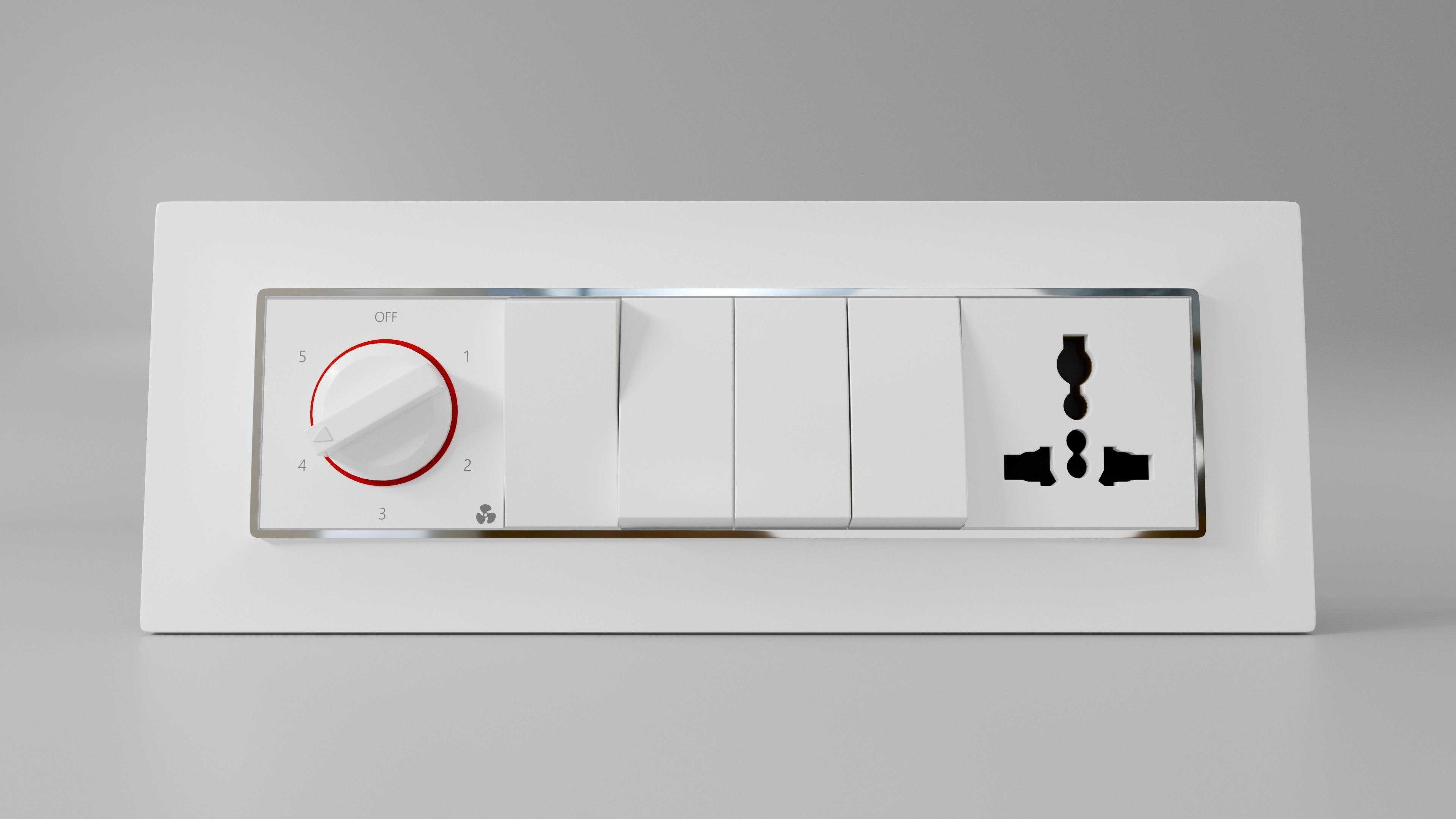 Modular Switch Plate 3D model | CGTrader