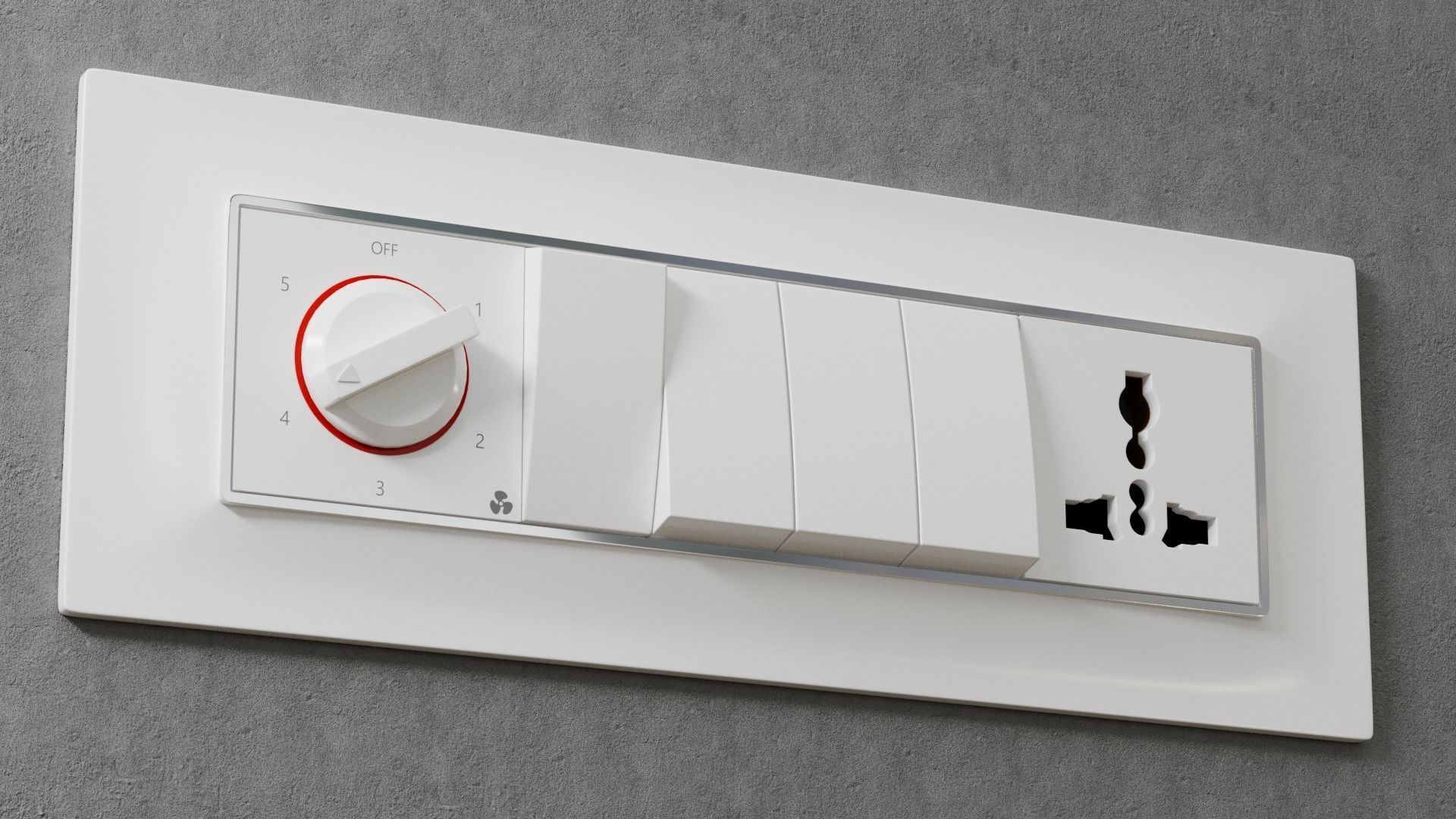 Modular Switch Plate 3D model | CGTrader