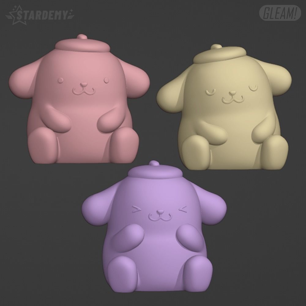 Pompompurin Chibi 3 Models Fanart Sanrio 3D model 3D printable | CGTrader