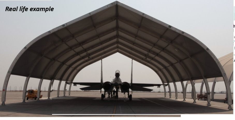 3D model Military Airport Shed - simple aircraft hangar - desert 3D ...