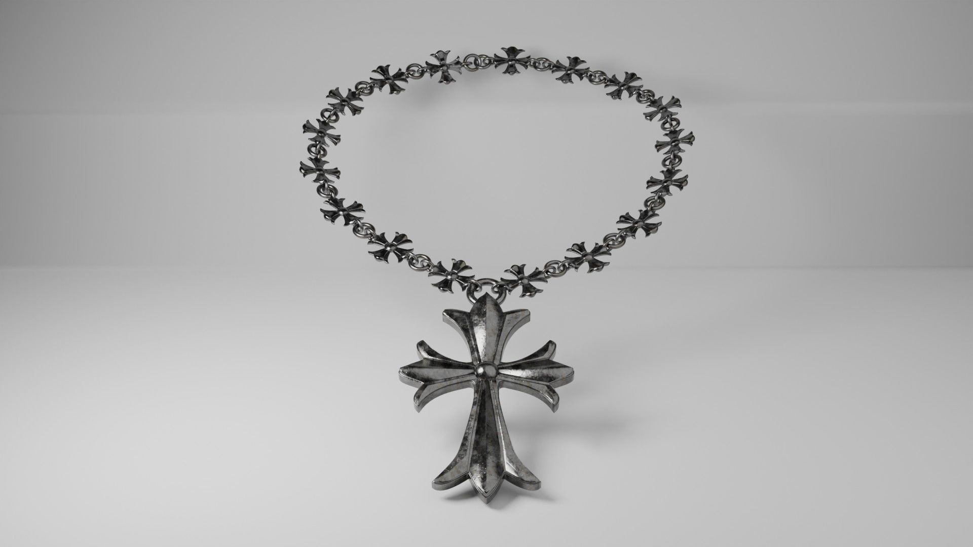 Chrome Hearts Necklace 3D model | CGTrader