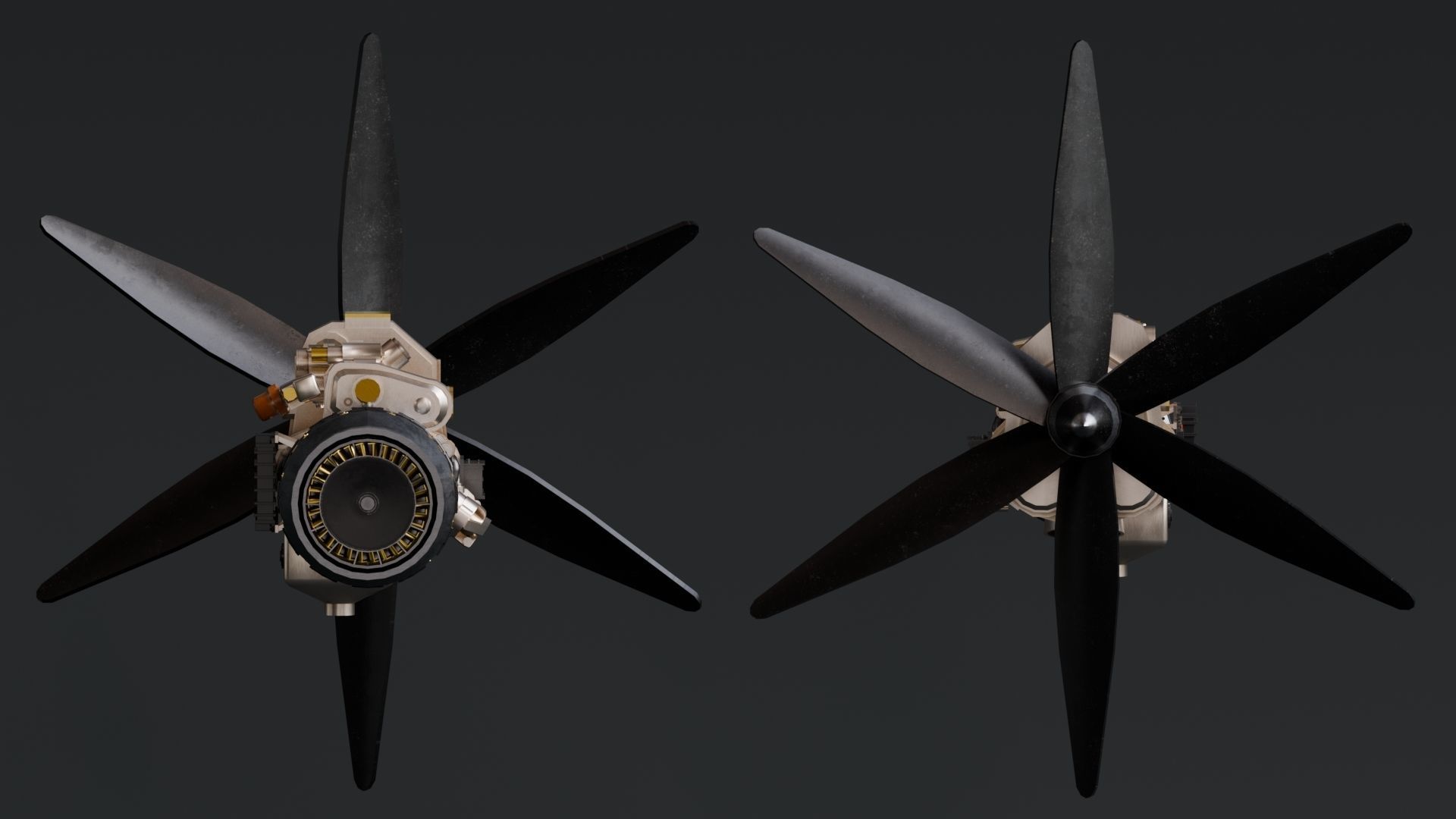 3D model Realistic Engine - Turboprop VR / AR / low-poly rigged ...