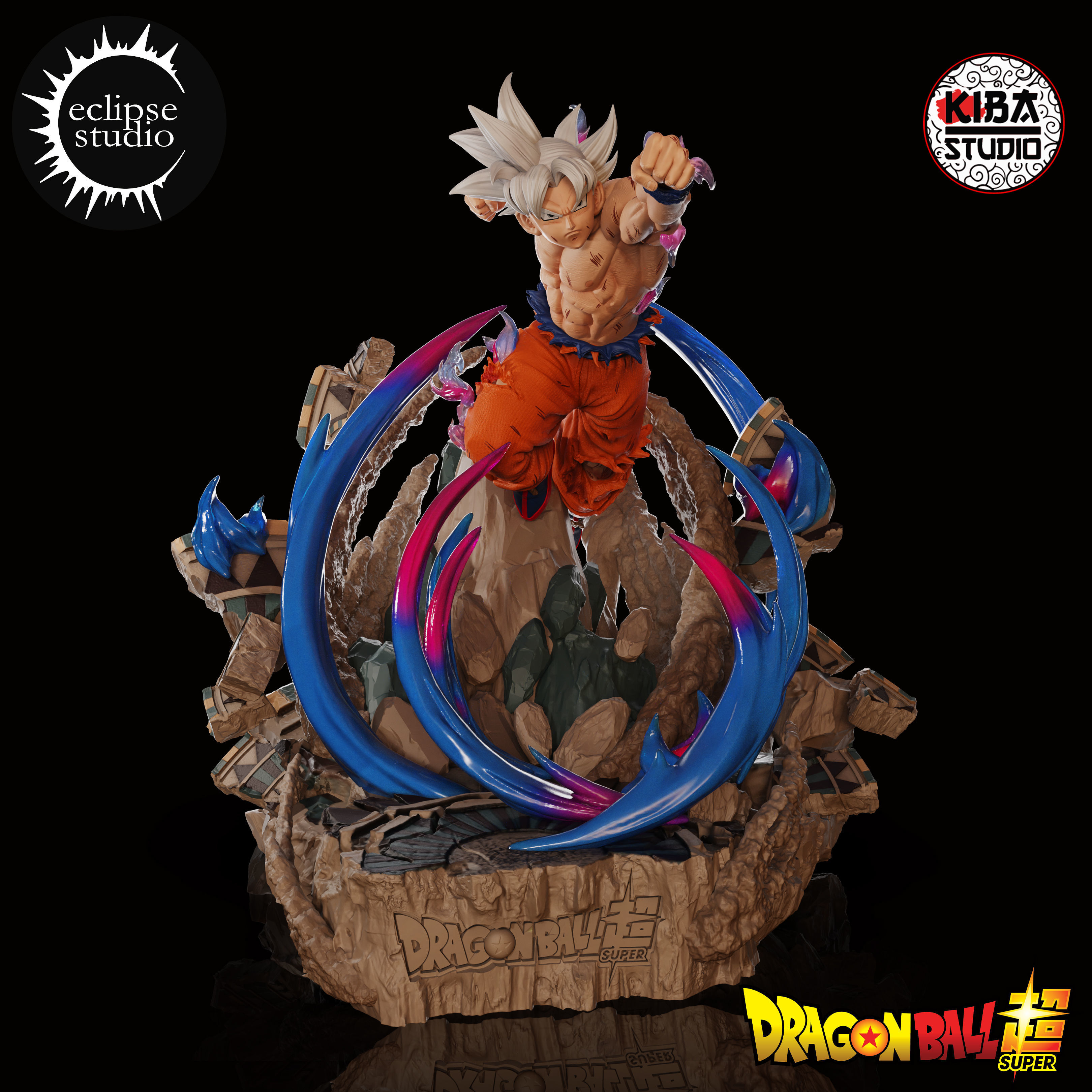 Goku Ultra Instinct 3D model 3D printable | CGTrader