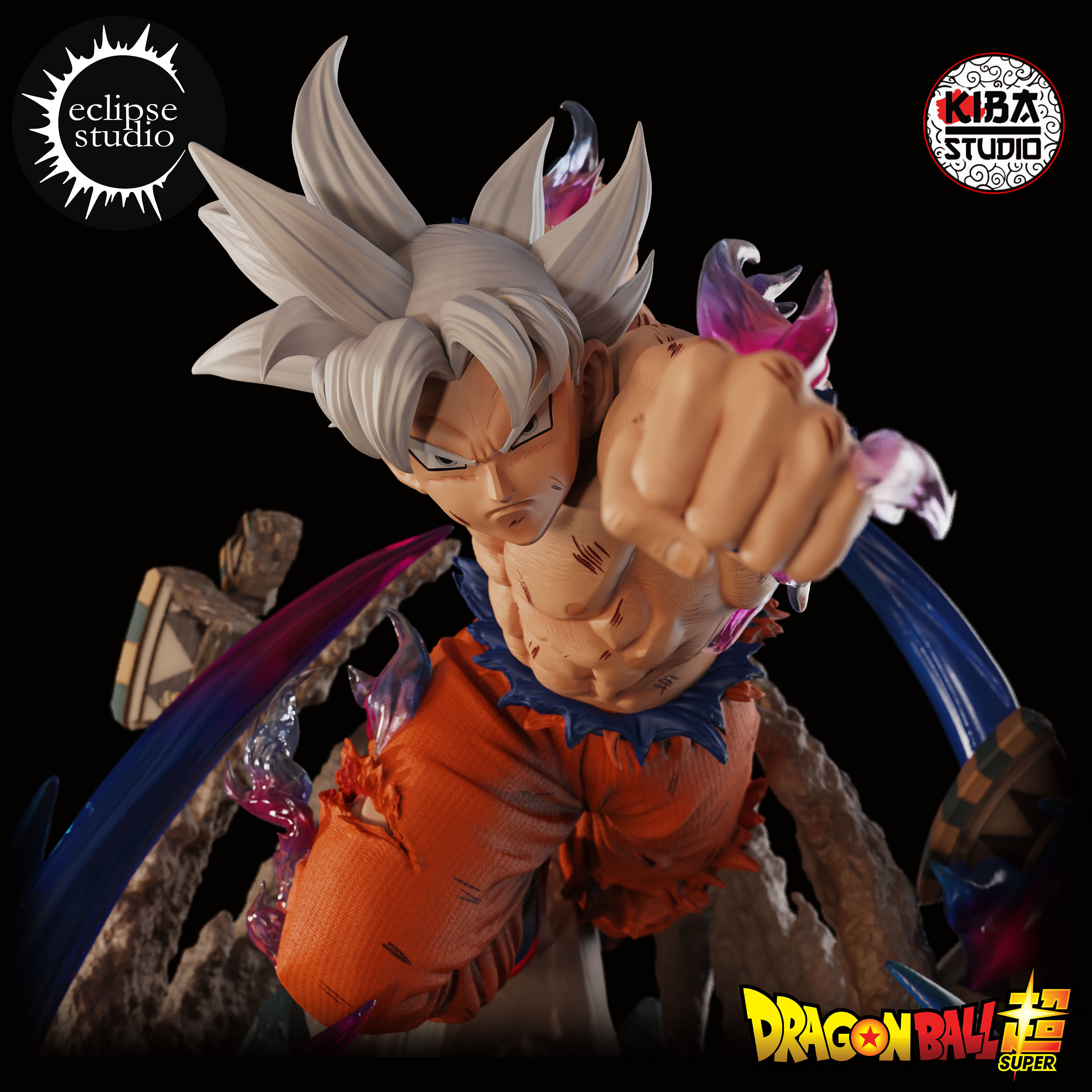 Goku Ultra Instinct 3D model 3D printable | CGTrader