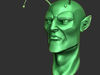a stylized head model of King Piccolo from Dragon Ball 3D model | CGTrader