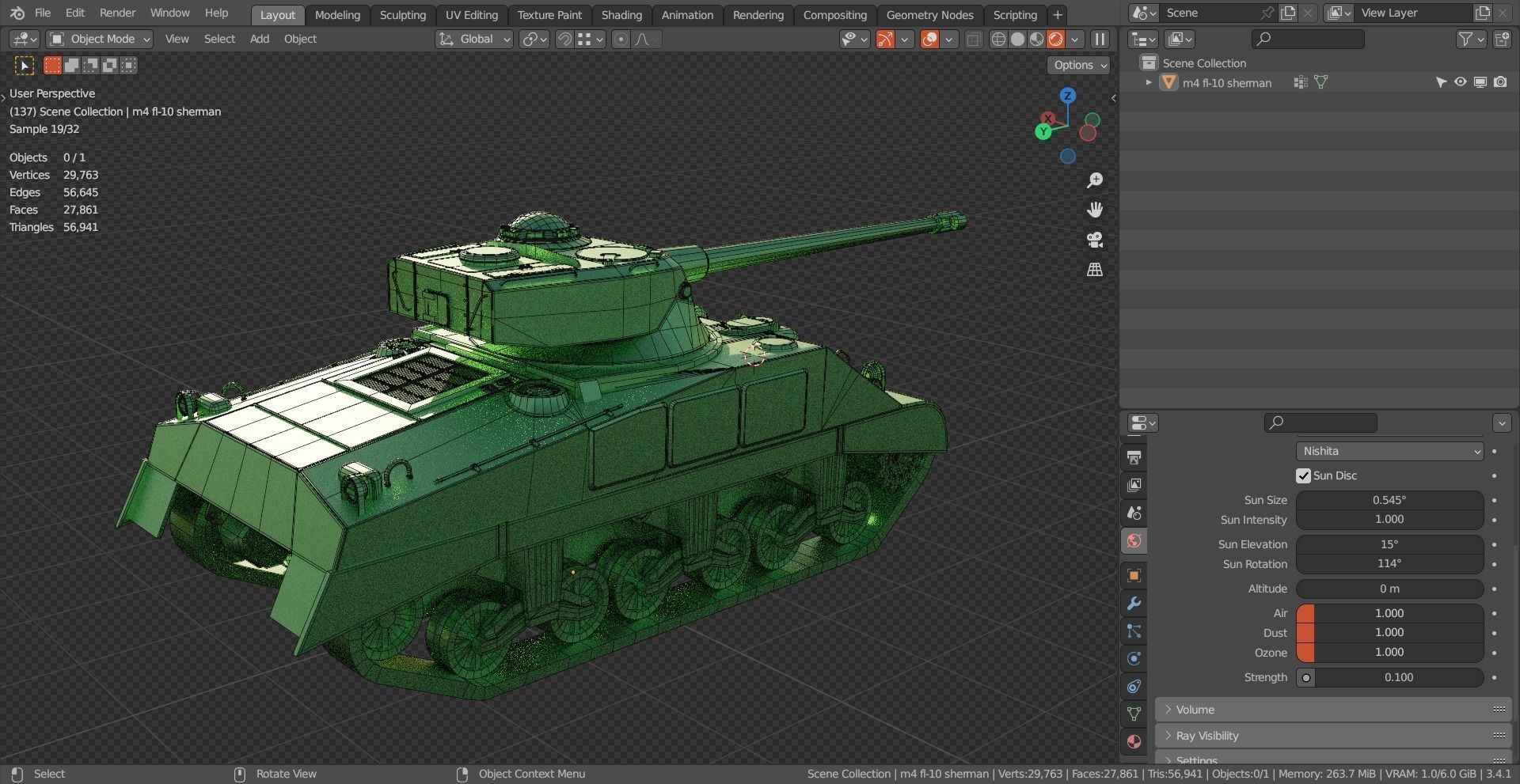 3D model M4 FL-10 TANK BASE MESH VR / AR / low-poly | CGTrader