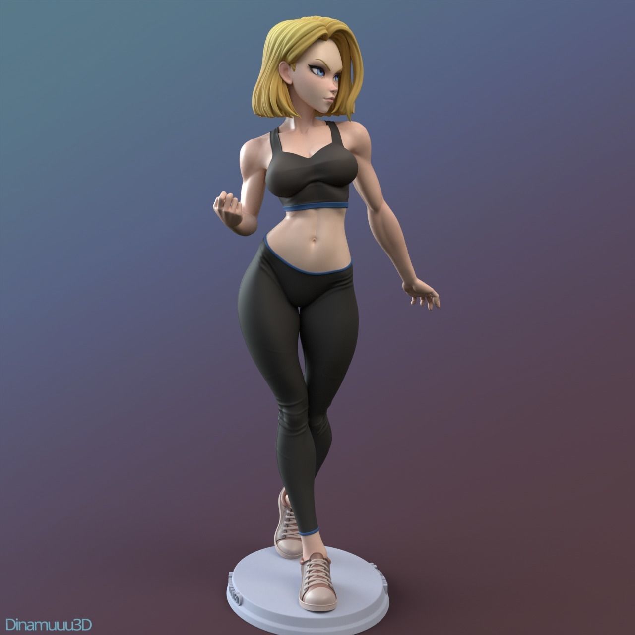 Android 18 Dragon Ball Z Multi Version STL SFW NSFW 3D model 3D printable | CGTrader