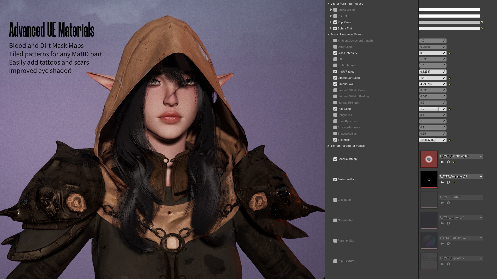 3D model Death Archer Girl Morgana - Game Ready VR / AR / low-poly ...