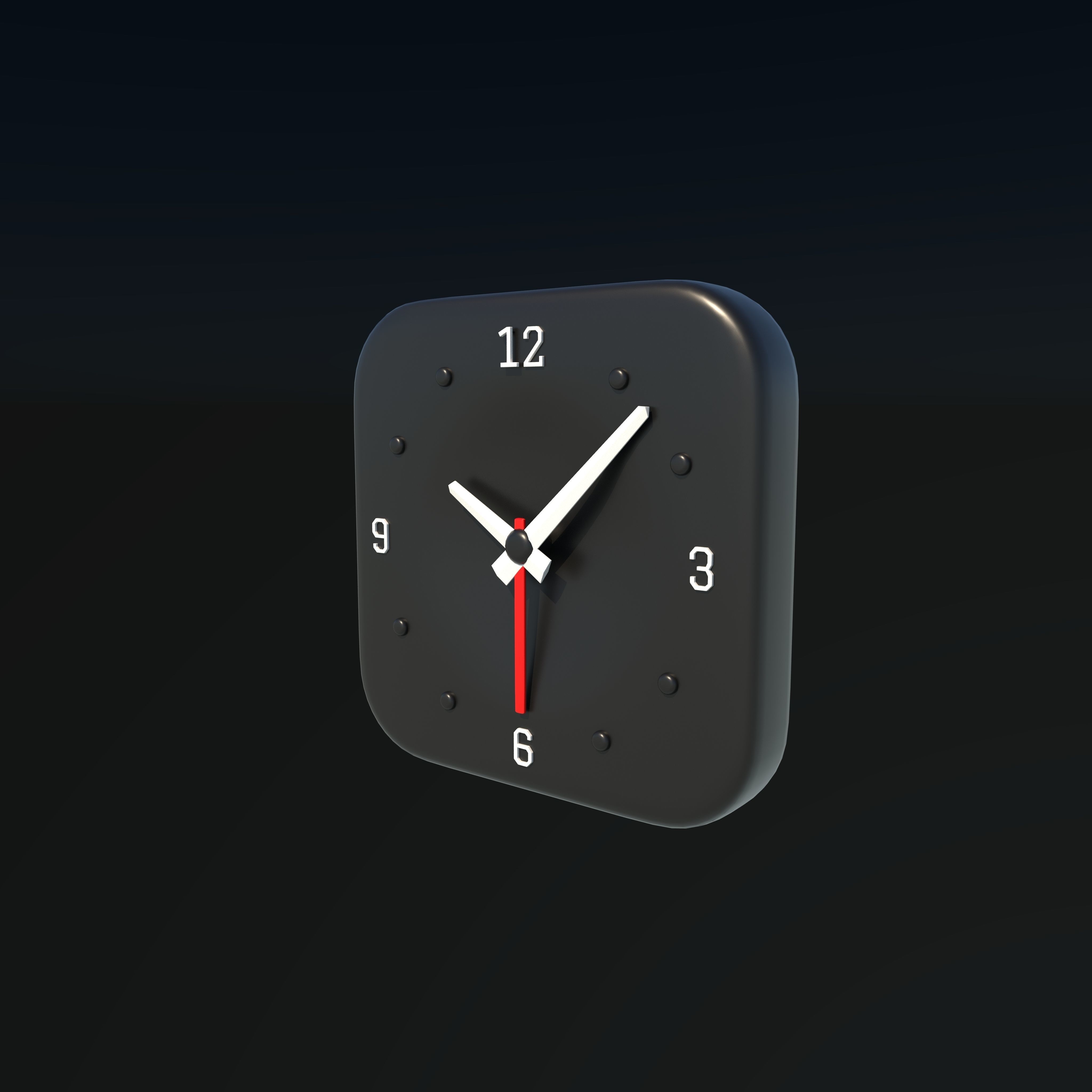 clock icon 3D model animated | CGTrader