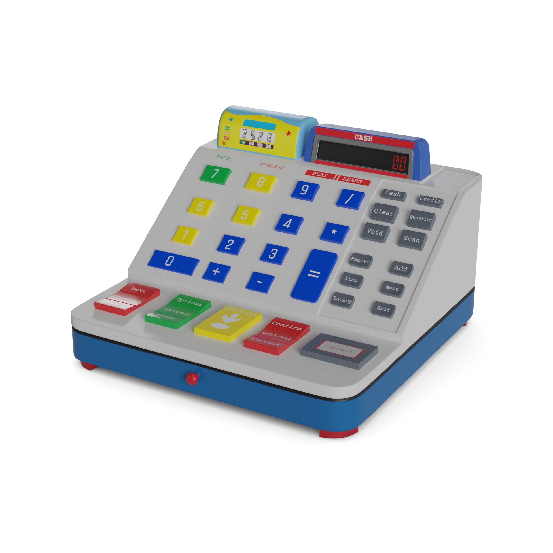 Creative and interactive toys Play Cash Register 3D model | CGTrader