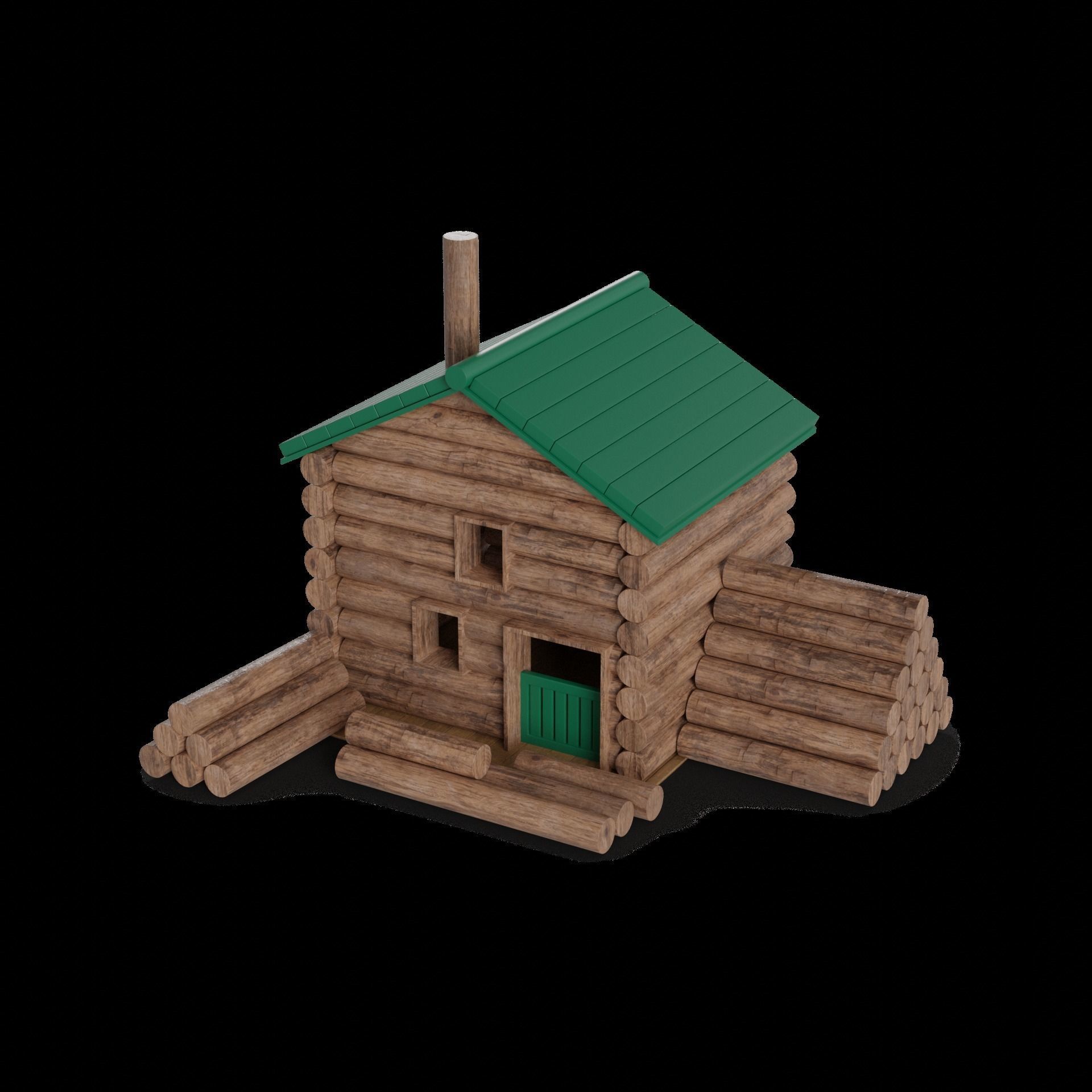 Constructors Lincoln Logs Classic Edition 3D model | CGTrader