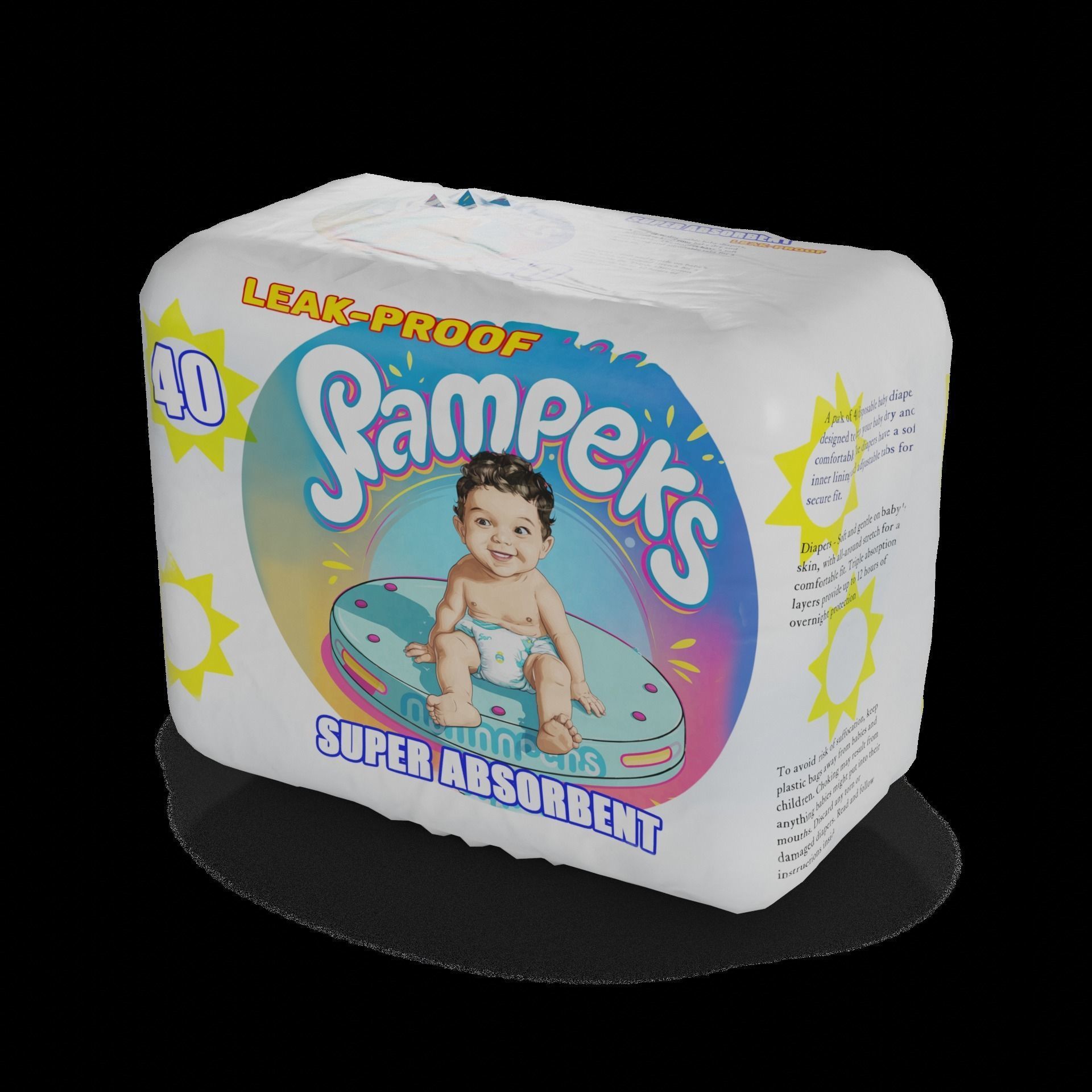 3D model Other baby care products Baby Diapers VR / AR / low-poly ...