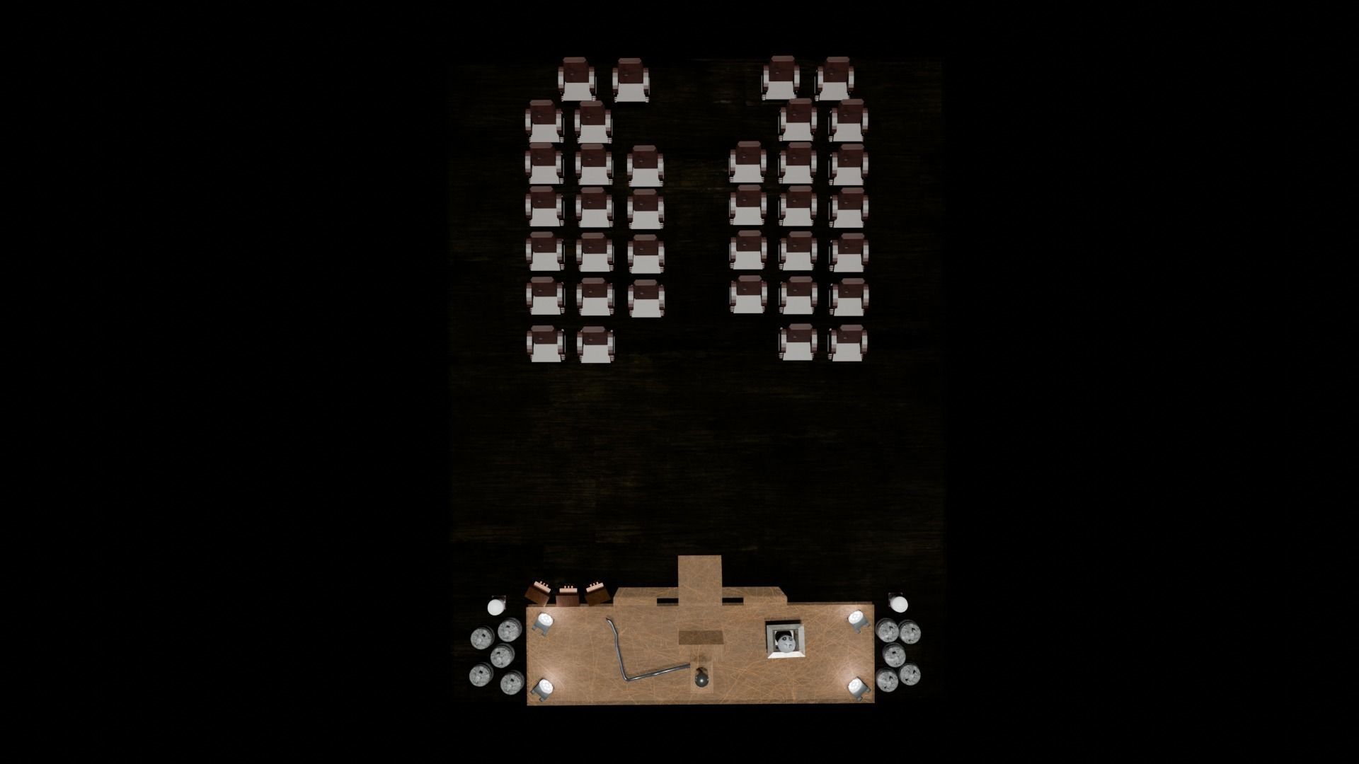 3D model Scary horror theater scene VR / AR / low-poly | CGTrader