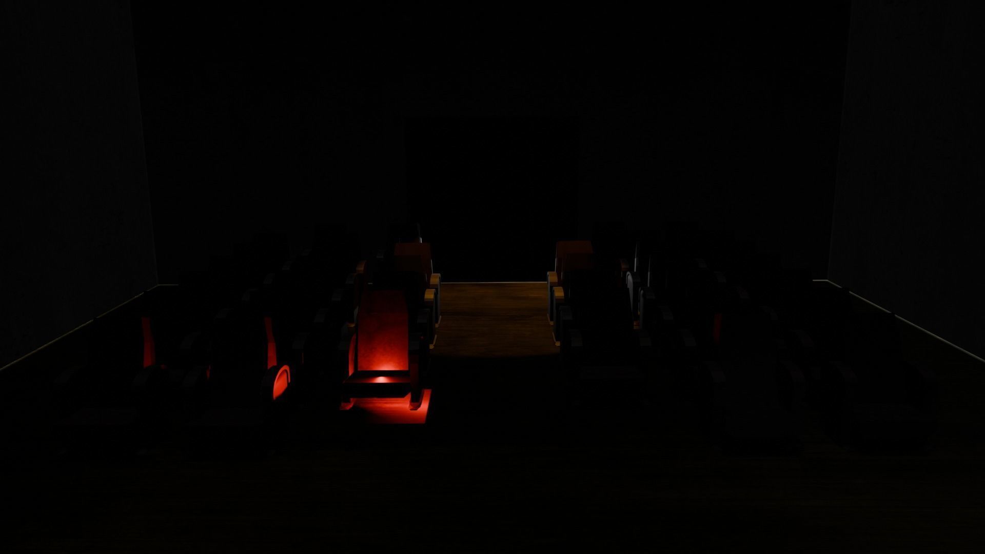 3D model Scary horror theater scene VR / AR / low-poly | CGTrader