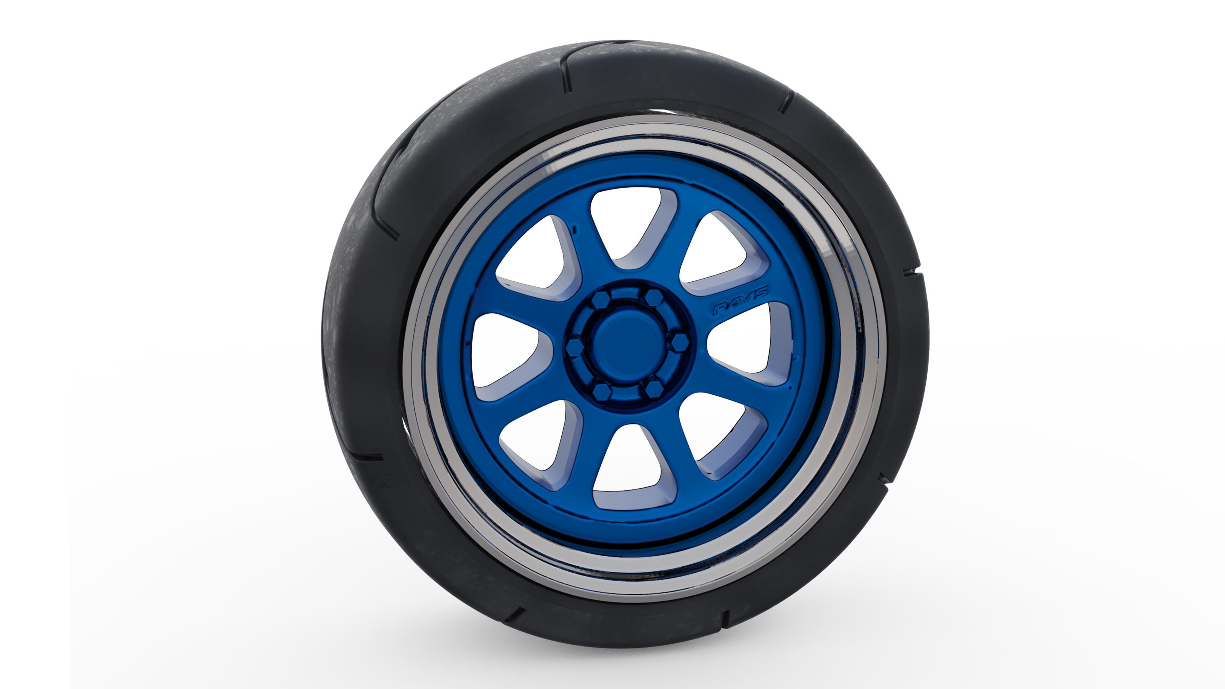 STL file 3d printing Tire Rims Wheel set for scale model cars 3D model ...