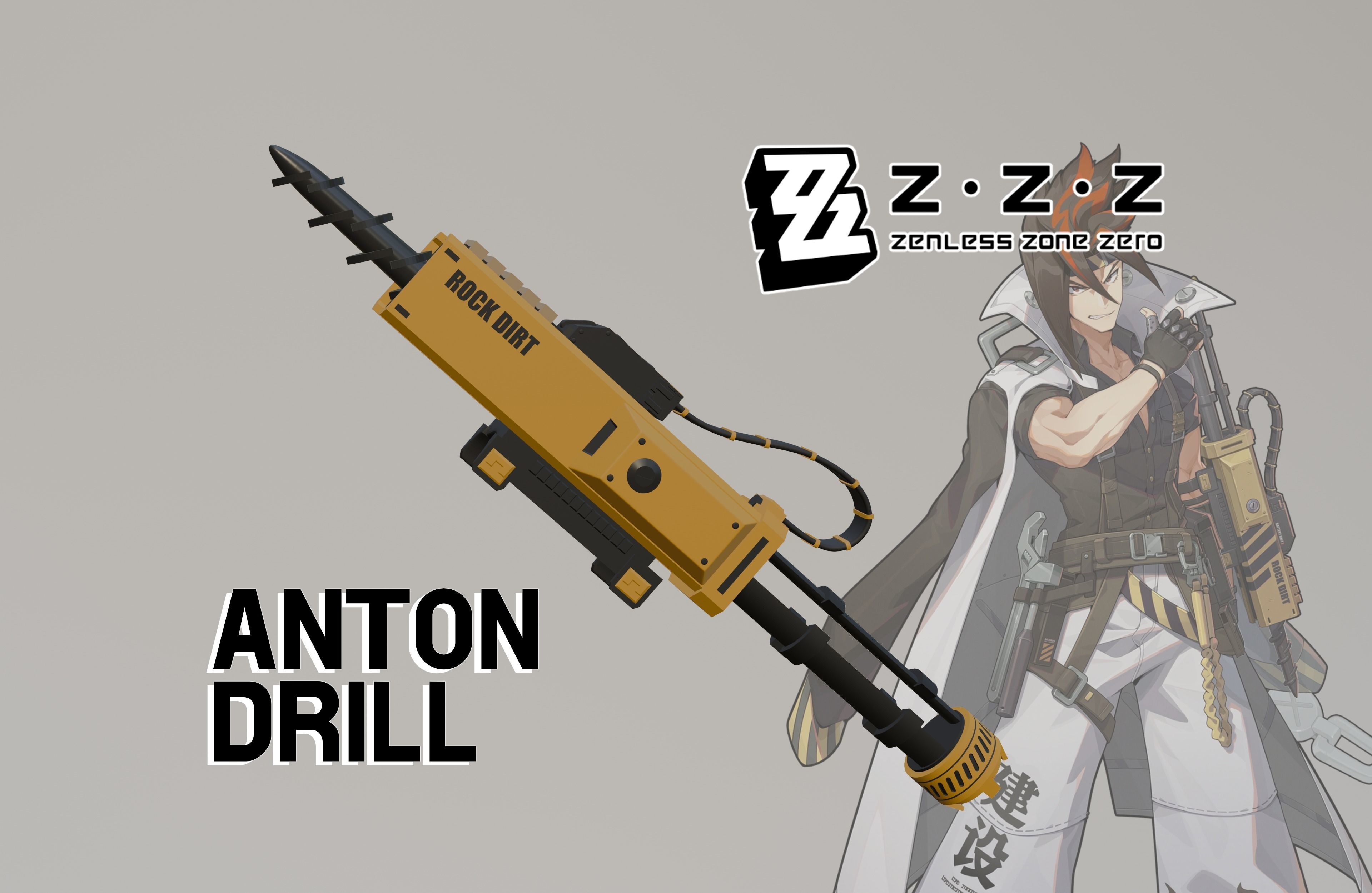 Zenless Zone Zero - Anton Drill 3D model 3D printable | CGTrader