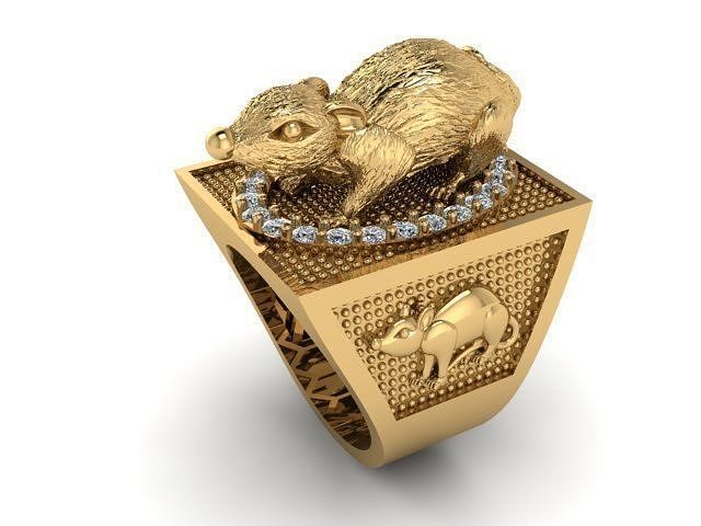 RING MOUSE 3D model 3D printable | CGTrader