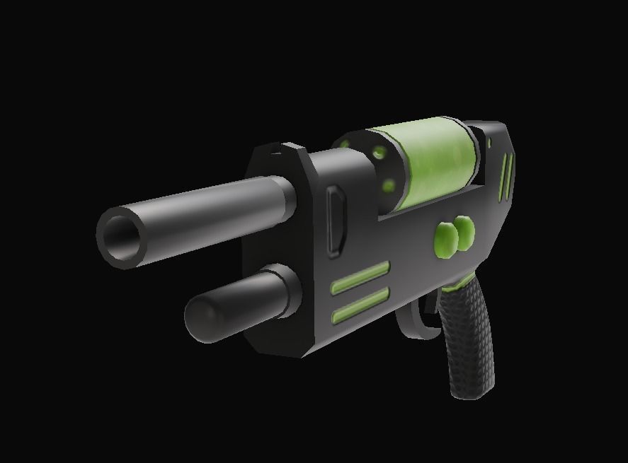 Stylized Sci-Fi Battle Poison Gun free VR / AR / low-poly 3D model ...
