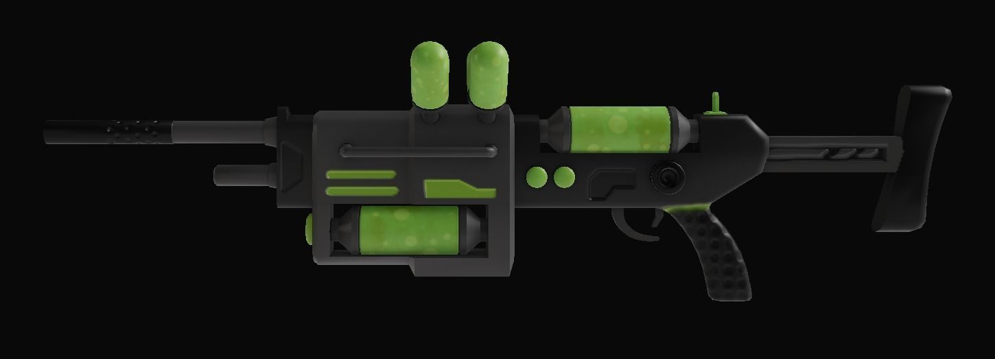 Stylized Sci-Fi Battle Poison Gun free VR / AR / low-poly 3D model ...