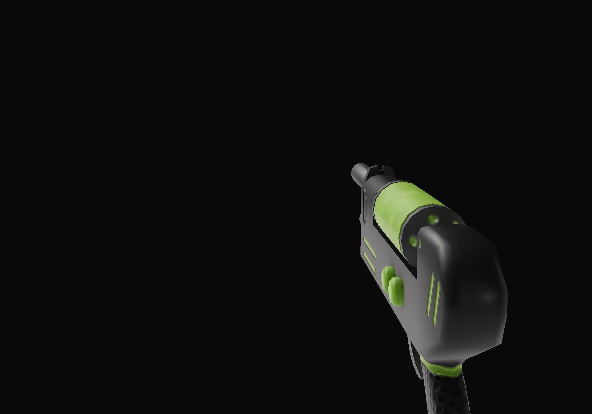 Stylized Sci-Fi Battle Poison Gun free VR / AR / low-poly 3D model ...