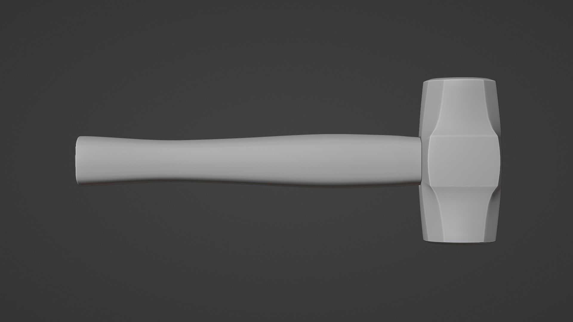 Sledge Hammer Lowpoly 3D model with PBR Low-poly 3D model free VR / AR ...