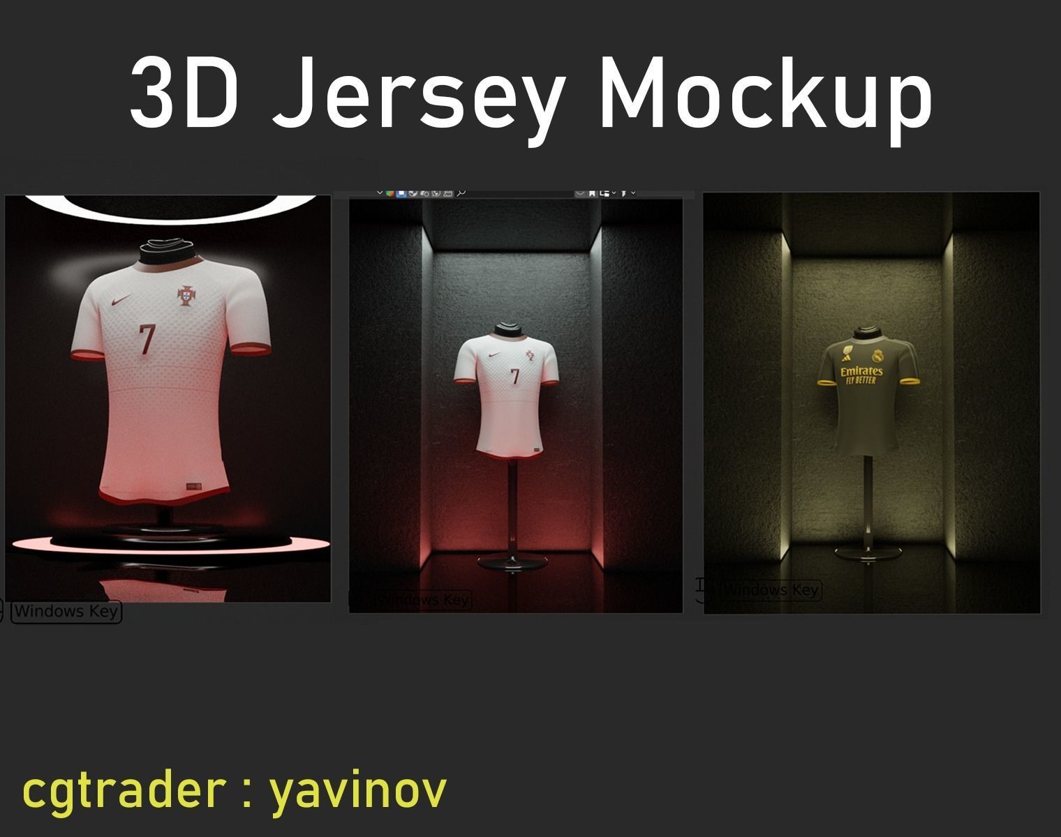 3D Jersey Mockup 3D model | CGTrader