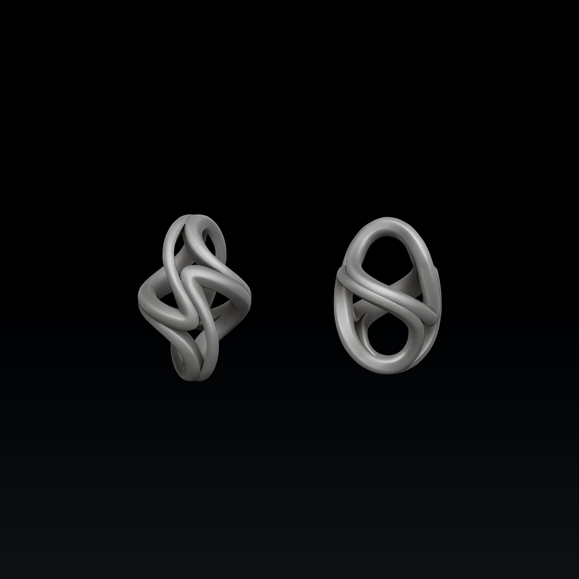 Twisted Abstract Chain V2 3D model 3D printable | CGTrader
