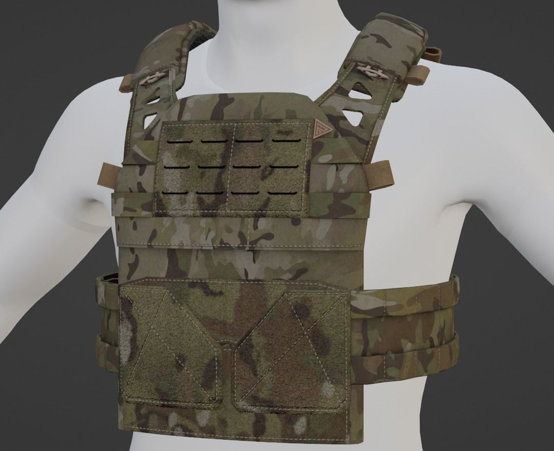 3D model C2R Fast Fulcrum Plate Carrier VR / AR / low-poly | CGTrader