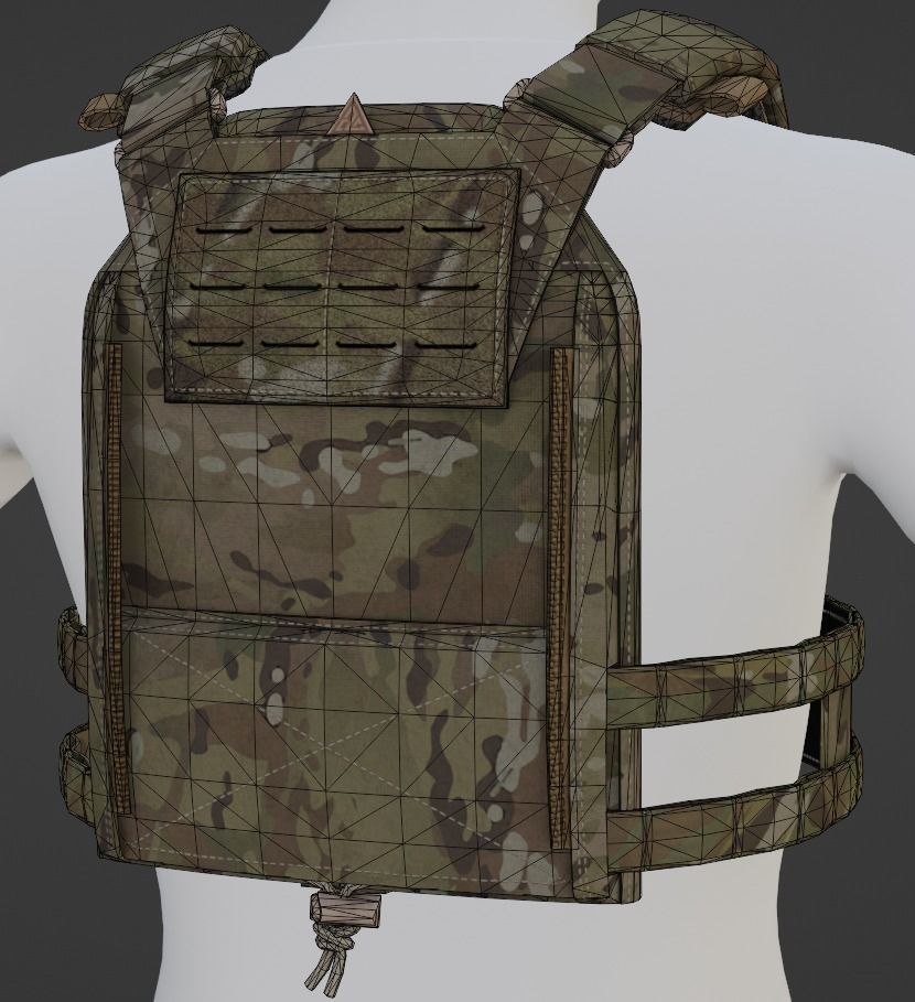 3D model C2R Fast Fulcrum Plate Carrier VR / AR / low-poly | CGTrader